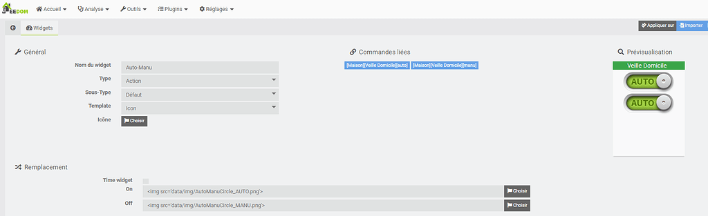 Custom Widget - Design - Communauté Jeedom