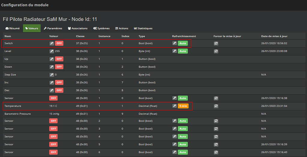 Synchronisation Module Zwave / Interface Jeedom - Portail web classique ...