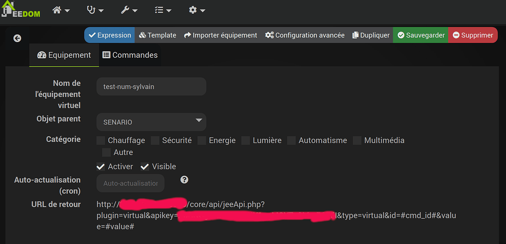 [TUTO] utilisation: URL de retour et Push URL dans un virtuel - Programmation - Communauté Jeedom