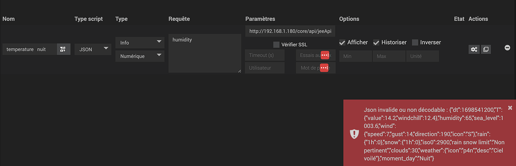 Json invalide ou indecodable - Programmation - Communauté Jeedom