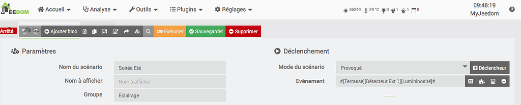 Interface jeedoom - Portail web classique (Desktop) - Communauté Jeedom