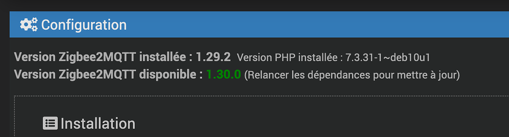 Affichage et notification dernière version Z2M - Programmation - Communauté Jeedom
