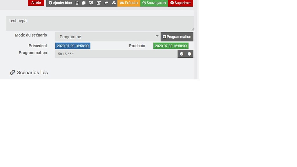 Créer une simple scénario de programation pour une durée donnée - Scénarios - Communauté Jeedom