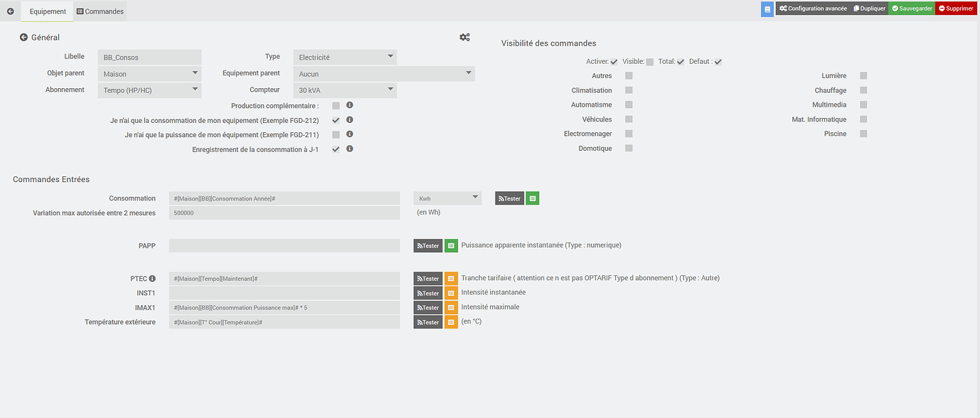 Comment paramétrer SuiviConso avec les données du plugin Enedis - Energie - Communauté Jeedom