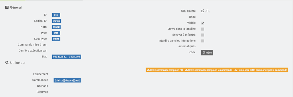 Valeur retour module - Interfaces - Communauté Jeedom