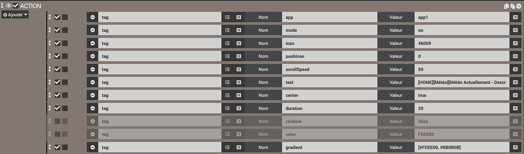 Centralisation par scénario de la création des Custom Apps sous Awtrix ...