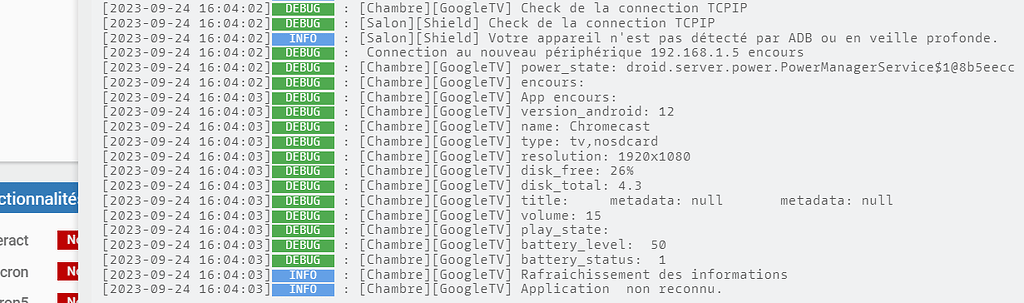 Aucune remontée d'information dans les commandes infos - Multimédia - Communauté Jeedom