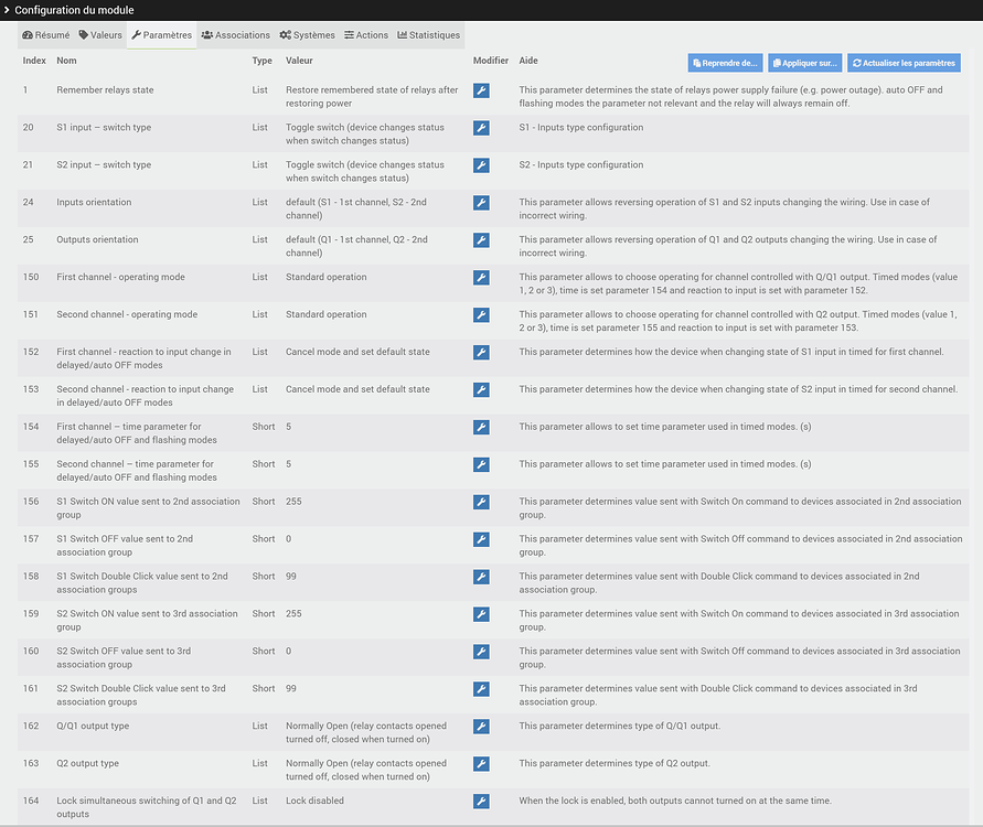 Problème tempo OFF sur Fibaro FGS-224 - Protocole domotique ...