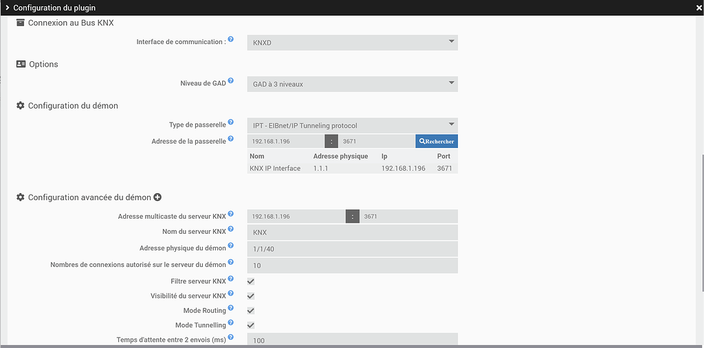 Connexion entre plugin EIBD et passerelle IP KNX - Passerelle domotique ...