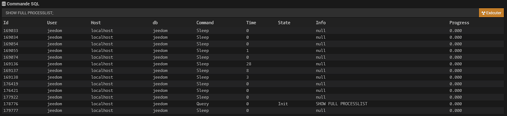 SQLSTATE[HY000] [1040] Too many connections - Comment corriger? - Utilisation du core de Jeedom ...