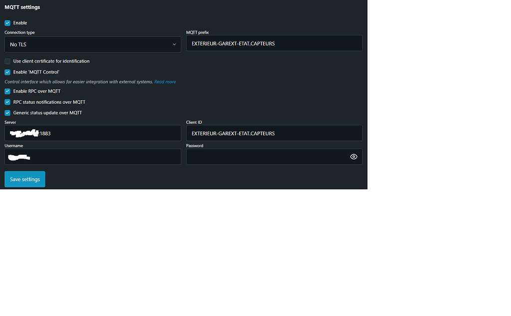 Configuration MQTT2 et Shelly - Programmation - Communauté Jeedom