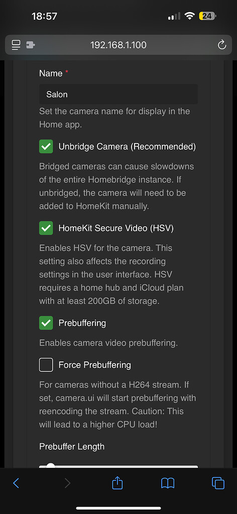 Enregistrement caméra vidéo homebridge-camera-ui - Discussions Générales - Communauté Jeedom