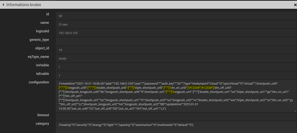 Probleme Shelly webhooks - Protocole domotique - Communauté Jeedom