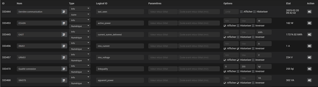 Configuration du plugin Energy3 - Page 2 - Energie - Communauté Jeedom