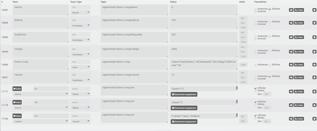 Slider sur plugin jMQTT (sirene) - Protocole domotique - Communauté Jeedom