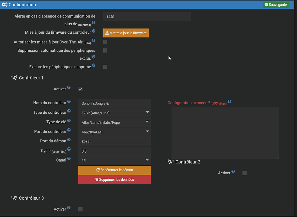 Daemon OK pour 20-30 secondes et NOK - Protocole domotique - Communauté ...