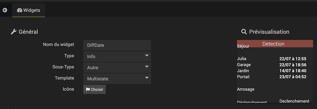 Widget pour une date - Widgets - Communauté Jeedom