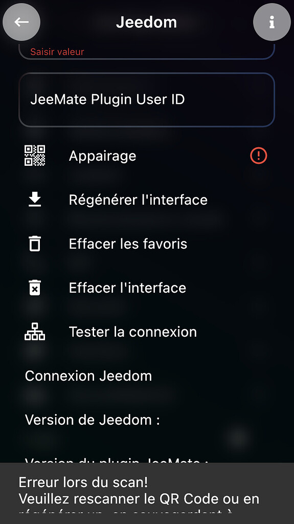 Impossible d'appairer le téléphone à l'application - [Plugin tiers] Application mobile ...