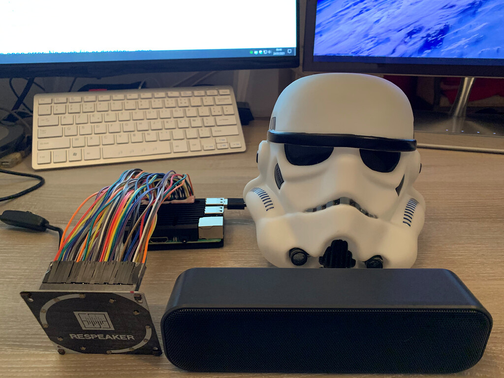 Stormtrooper ReSpeaker 4 mic array + Enceinte USB - Communication ...