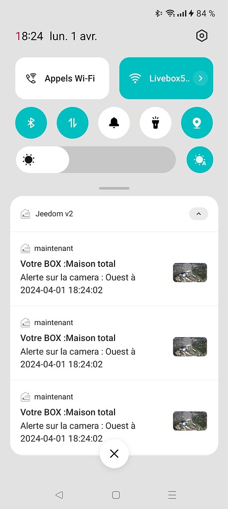 Pas d'affichage notification dans l'application - Communication - Communauté Jeedom