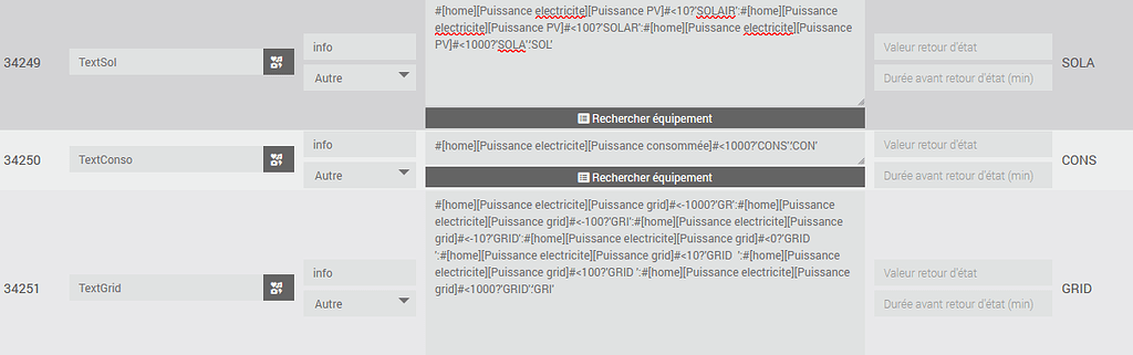 Condition dans un virtuel avec du texte - Programmation - Communauté Jeedom