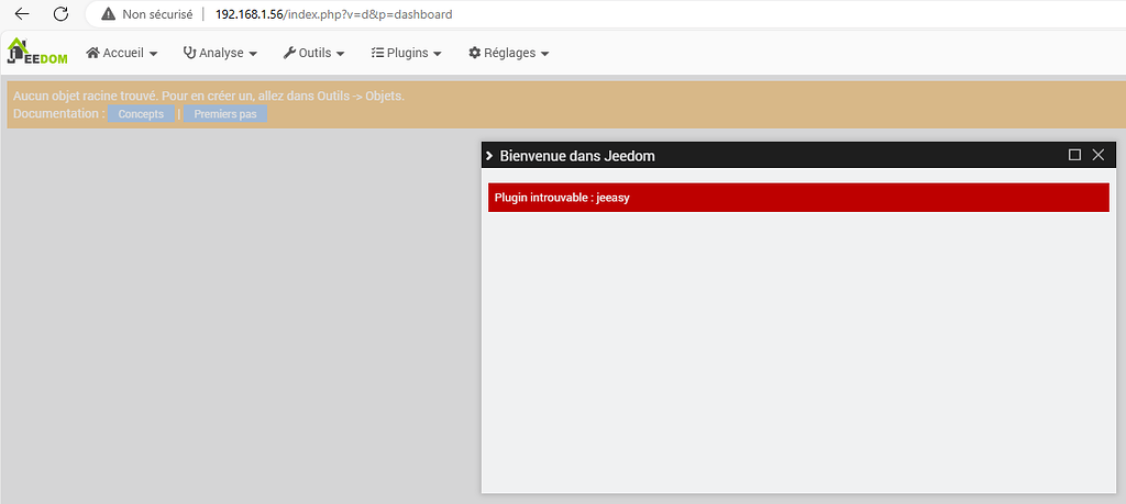 Installation de Jeedom sable sur Pi: Plugin introuvable : jeeasy - Utilisation du core de Jeedom ...