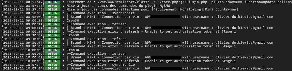 Unable To Get Authorization Token Objets Connectés Communauté Jeedom