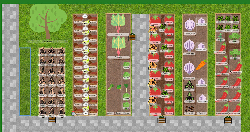 Suggestions d'améliorations Semence : espacement entre les lignes, affichage sur 2 lignes sur le ...