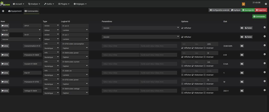 Configuration de widget - Widgets - Communauté Jeedom