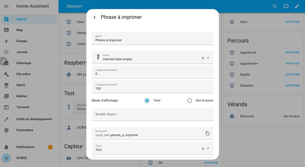 Envoi D Un Texte De Jeedom à Home Assistant Plugins Communauté Jeedom
