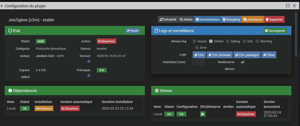 Error device reports readiness but returned no data - Protocole domotique - Communauté Jeedom