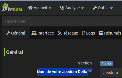Jeedom Delta - Utilisation du core de Jeedom - Communauté Jeedom