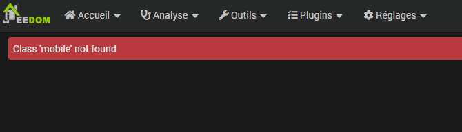 Class 'mobile' not found - Core V4 (BugsReports) - Communauté Jeedom