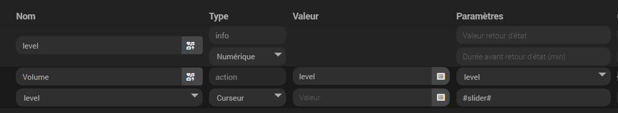 Slider Virtuel sans info - Programmation - Communauté Jeedom