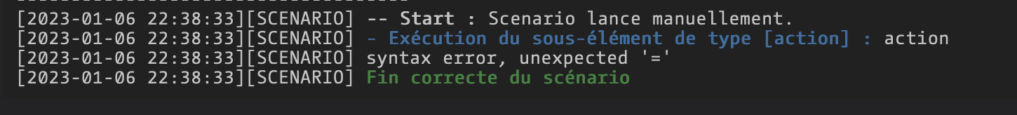 Erreur de syntaxe incompréhensible dans un scenario - Page 2 ...