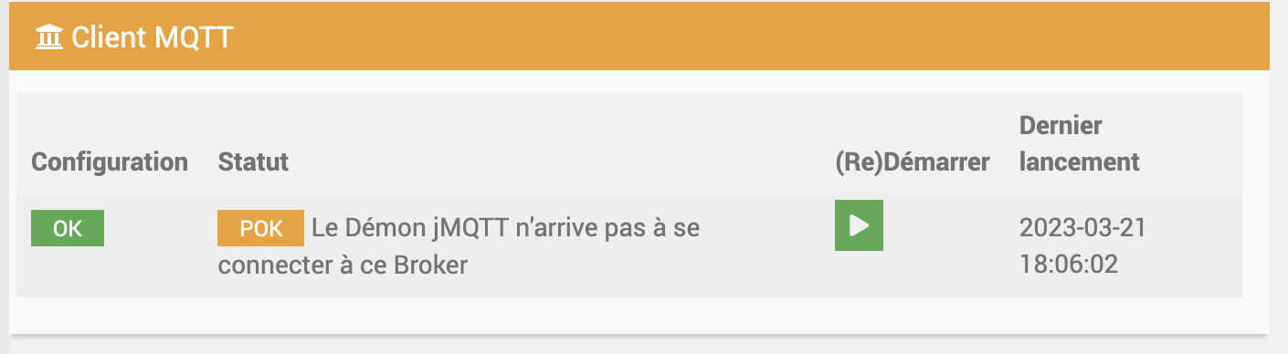 MQTT Manager mqtt2 et deamon KO depuis passage zwavejs - Programmation - Communauté Jeedom