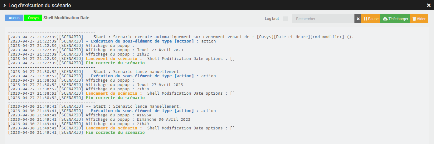 Popup dans un scénario - Scénarios - Communauté Jeedom