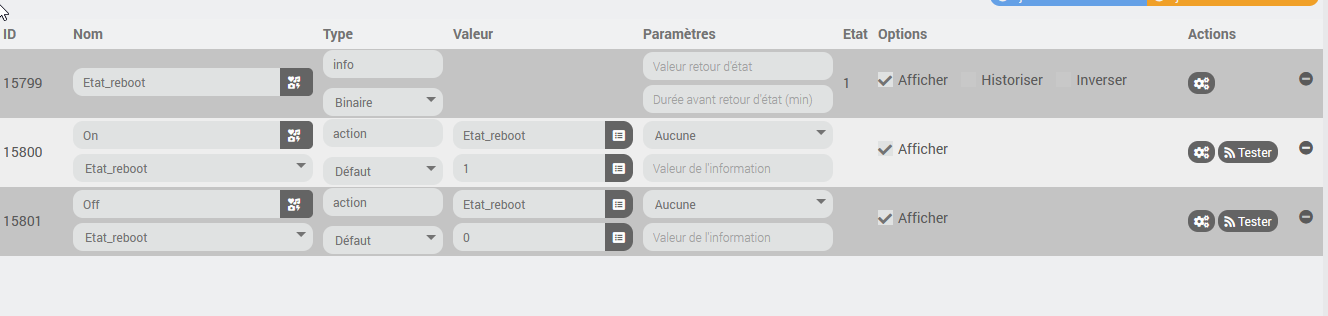 Comment modifier la valeur d'une variable dans un scénario? - Utilisation du core de Jeedom ...