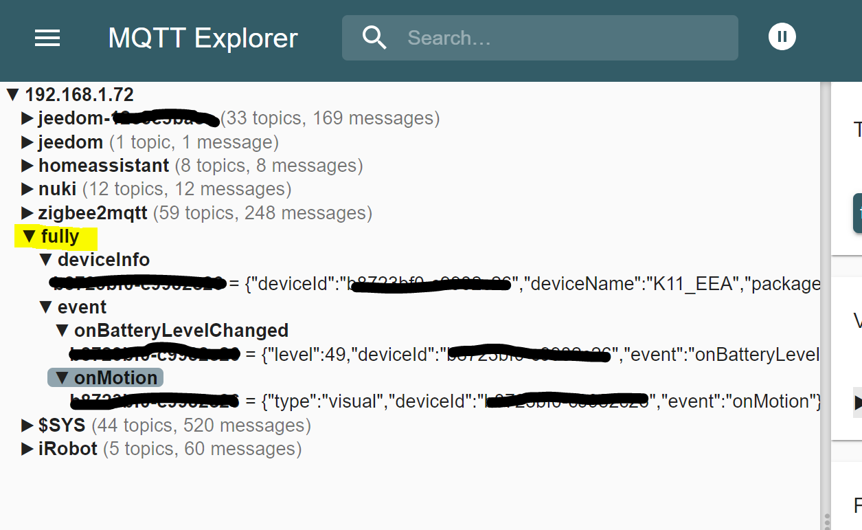 Besoin de trouver les infos MQTT qui remontée seules dans le plugin 1ere génération - Plugins ...