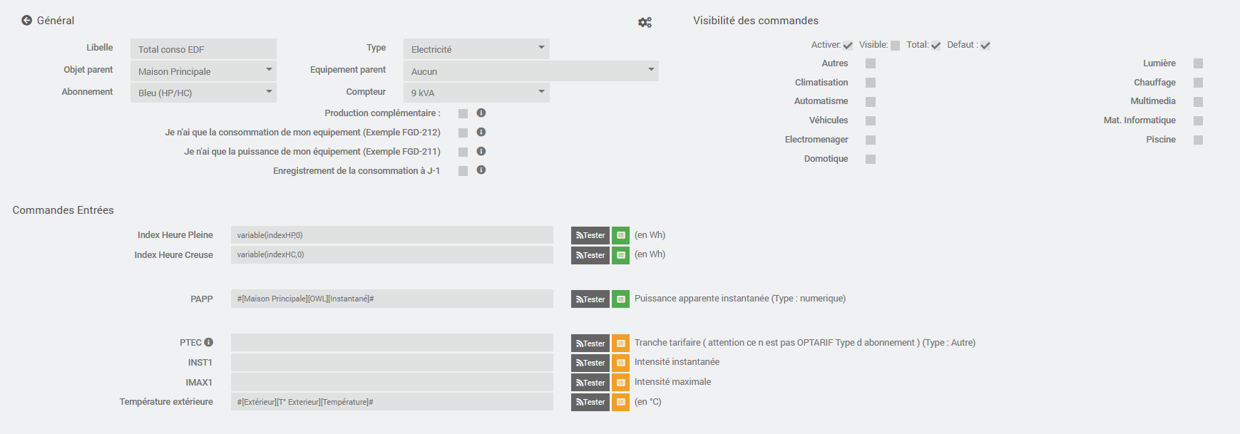 Paramétrage CM160 en Tempo - Objets connectés - Communauté Jeedom