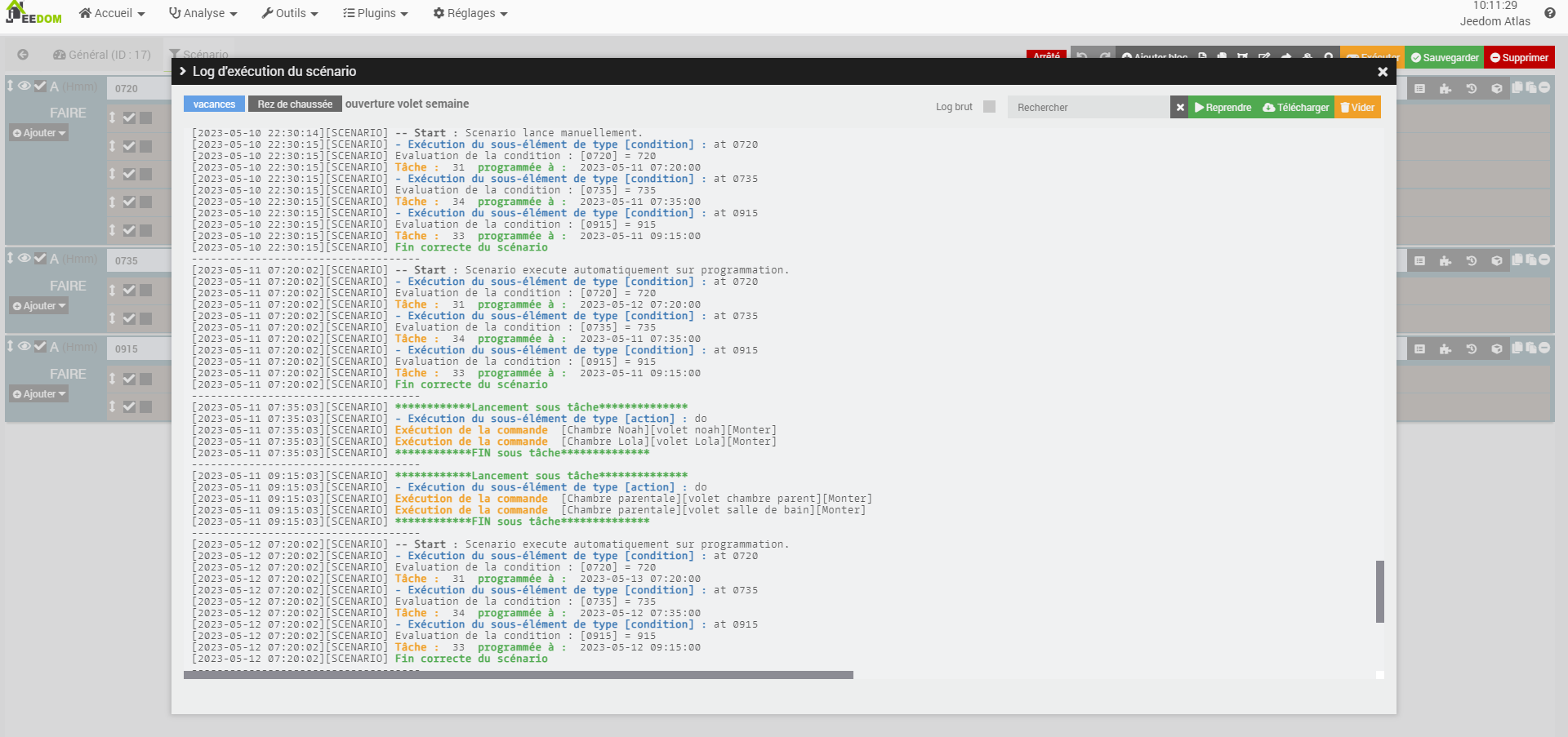 Scénario non fonctionnel - Scénarios - Communauté Jeedom