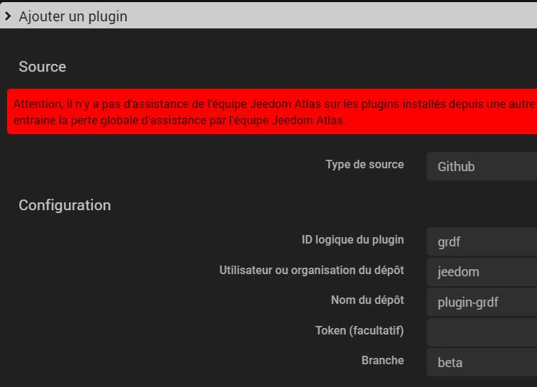 Plugin "grdf" sur Github / comment l'installer - Energie - Communauté Jeedom