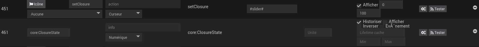 Valeur du slider - Widgets - Communauté Jeedom