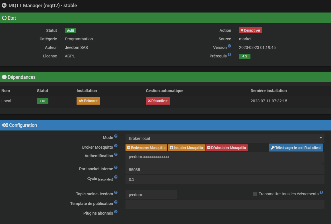 Erreur de certificat plugin MQTT Manager - Protocole domotique ... Erreur de certificat plugin MQTT Manager - Protocole domotique ...