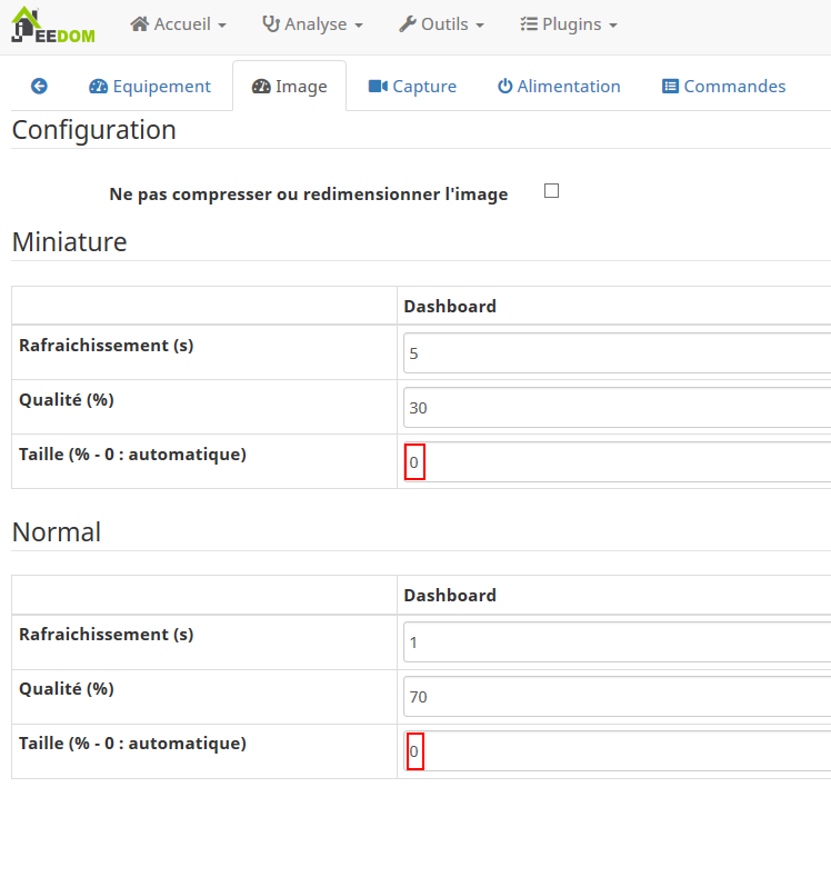 MAJ du 12/06 - ok pour la camera en live mais reste en post-it malgre ...