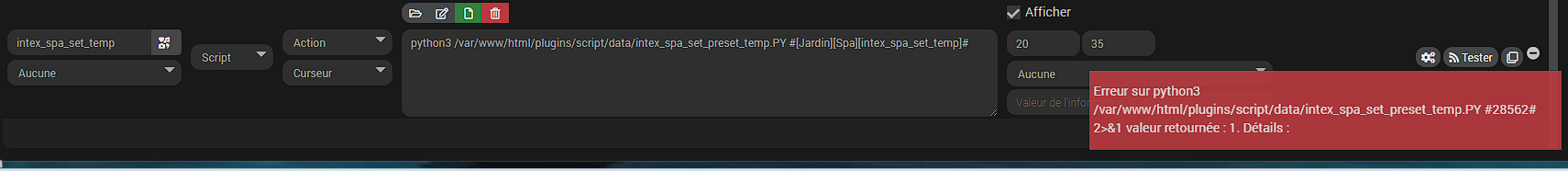 Passage De Parametre Action Curseur Dans Un Script Python