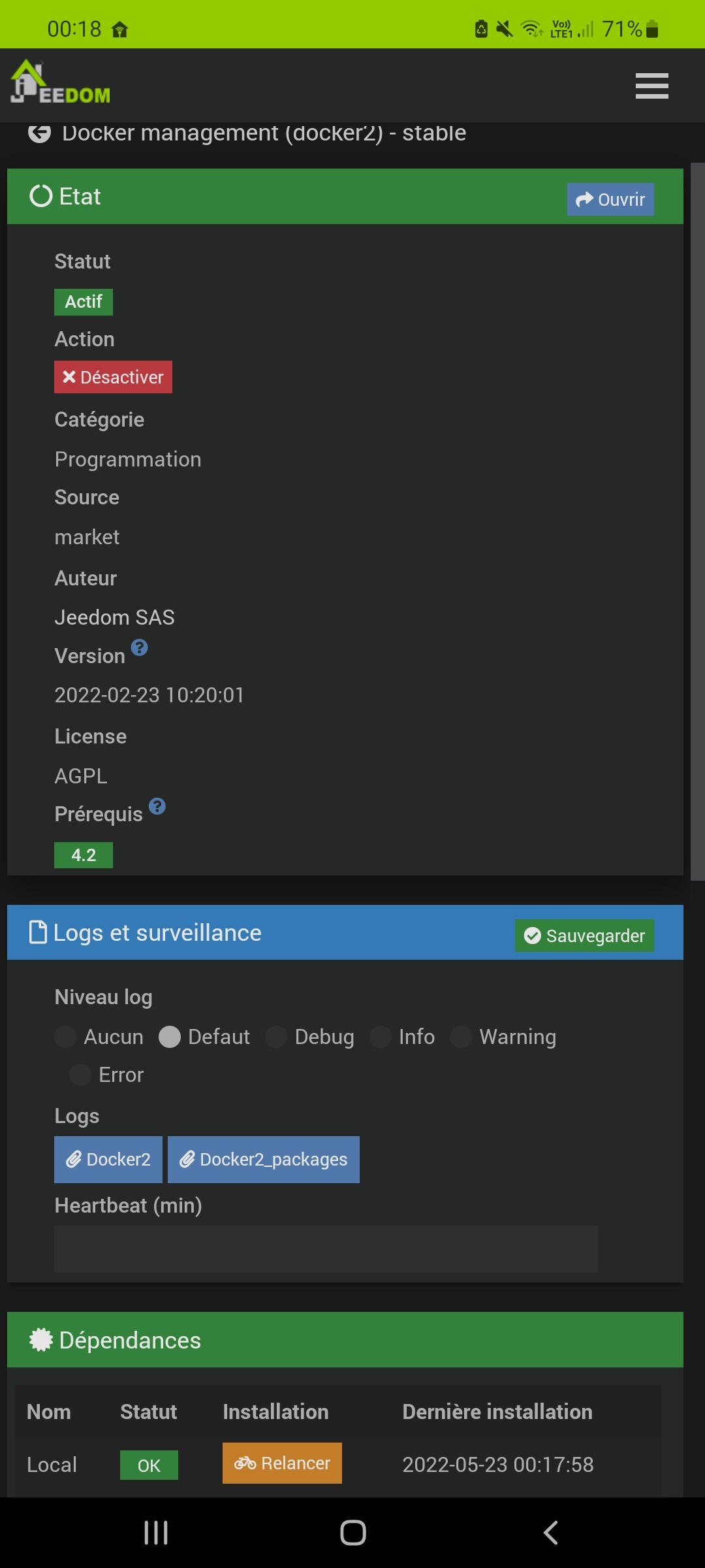 Installation mqtt manager - Programmation - Communauté Jeedom
