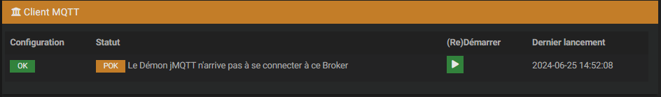 Le Démon jMQTT ne se connecte pas au Broker - Protocole domotique - Communauté Jeedom