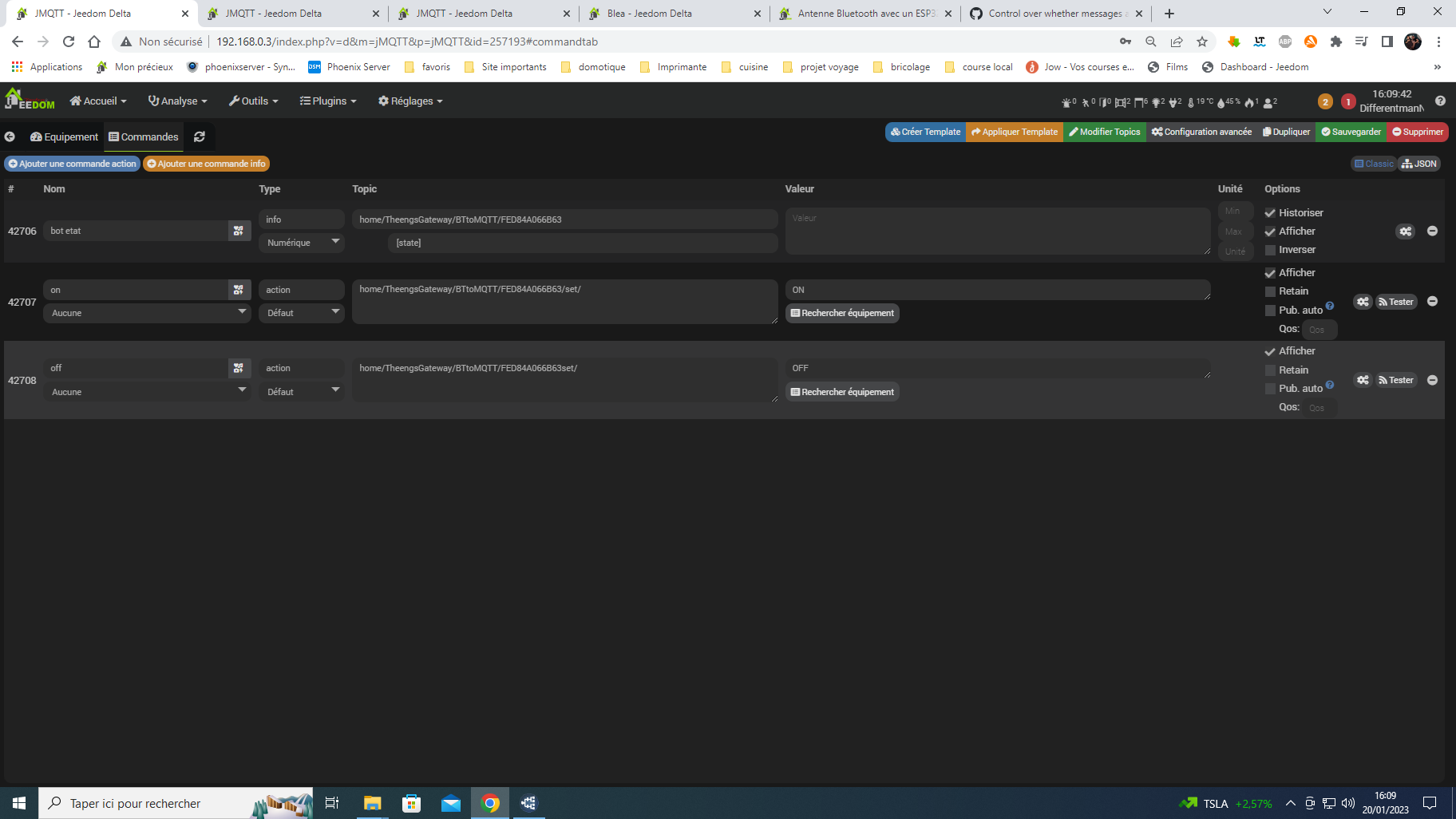 Antenne Bluetooth Avec Un Esp32 Open Mqtt Gateway Et Jmqtt Protocole