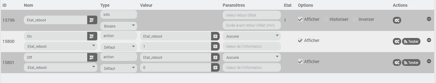 Comment modifier la valeur d'une variable dans un scénario? - Utilisation du core de Jeedom ...